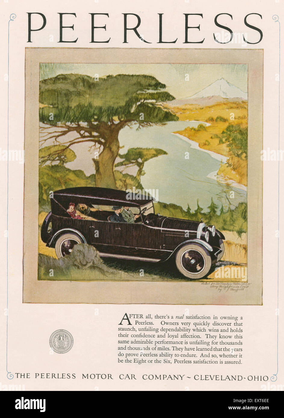1920s USA Peerless Magazine Advert Stock Photo - Alamy
