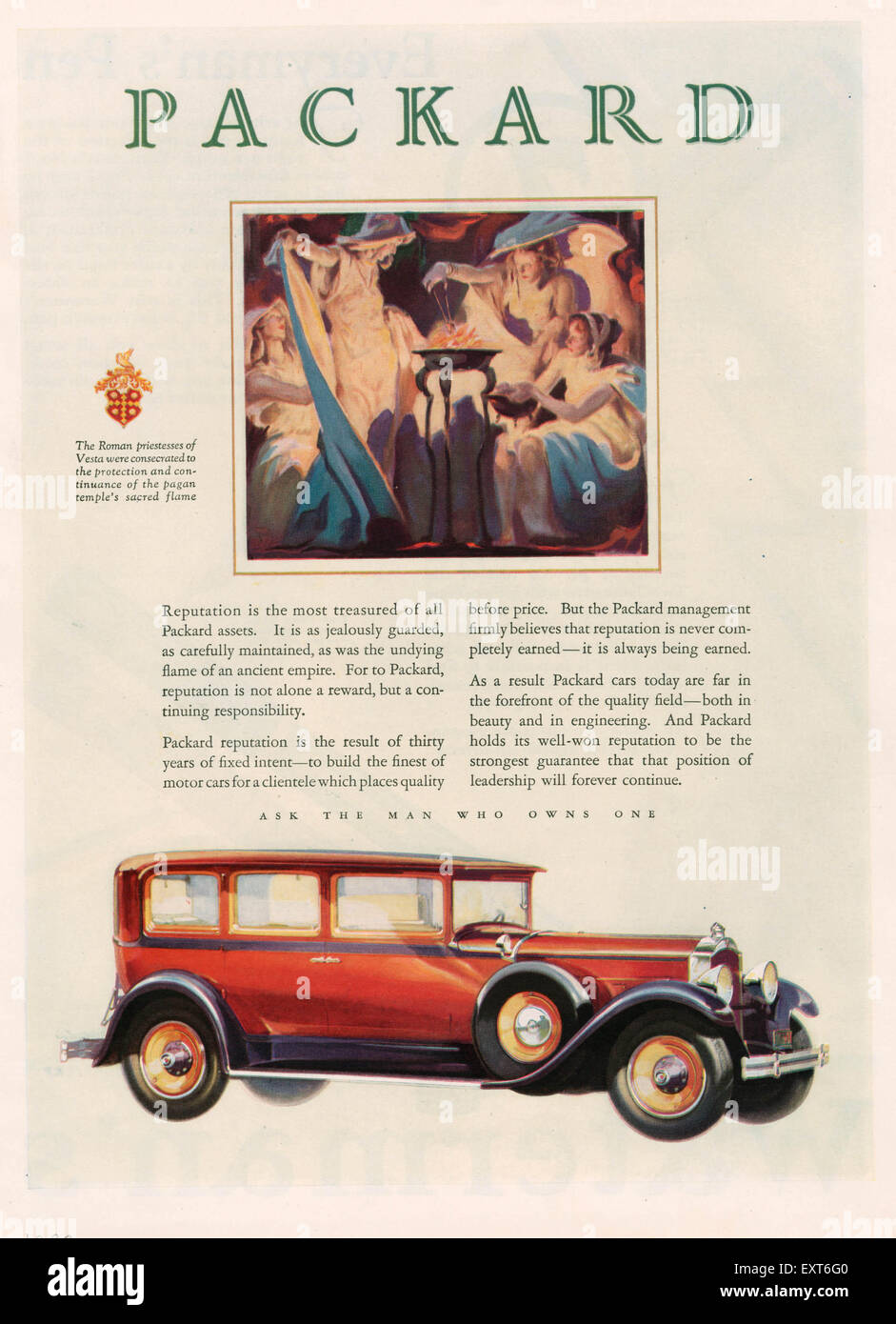 1920s USA Packard Magazine Advert Stock Photo - Alamy
