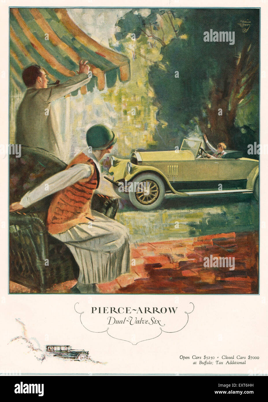 1920s USA Pierce Arrow Magazine Advert Stock Photo - Alamy