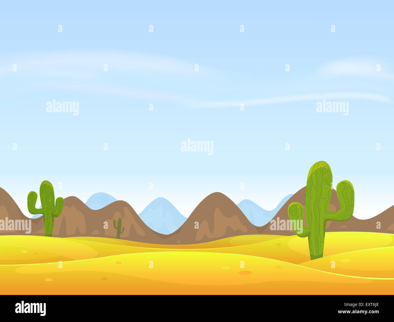 Cartoon desert hi-res stock photography and images - Alamy