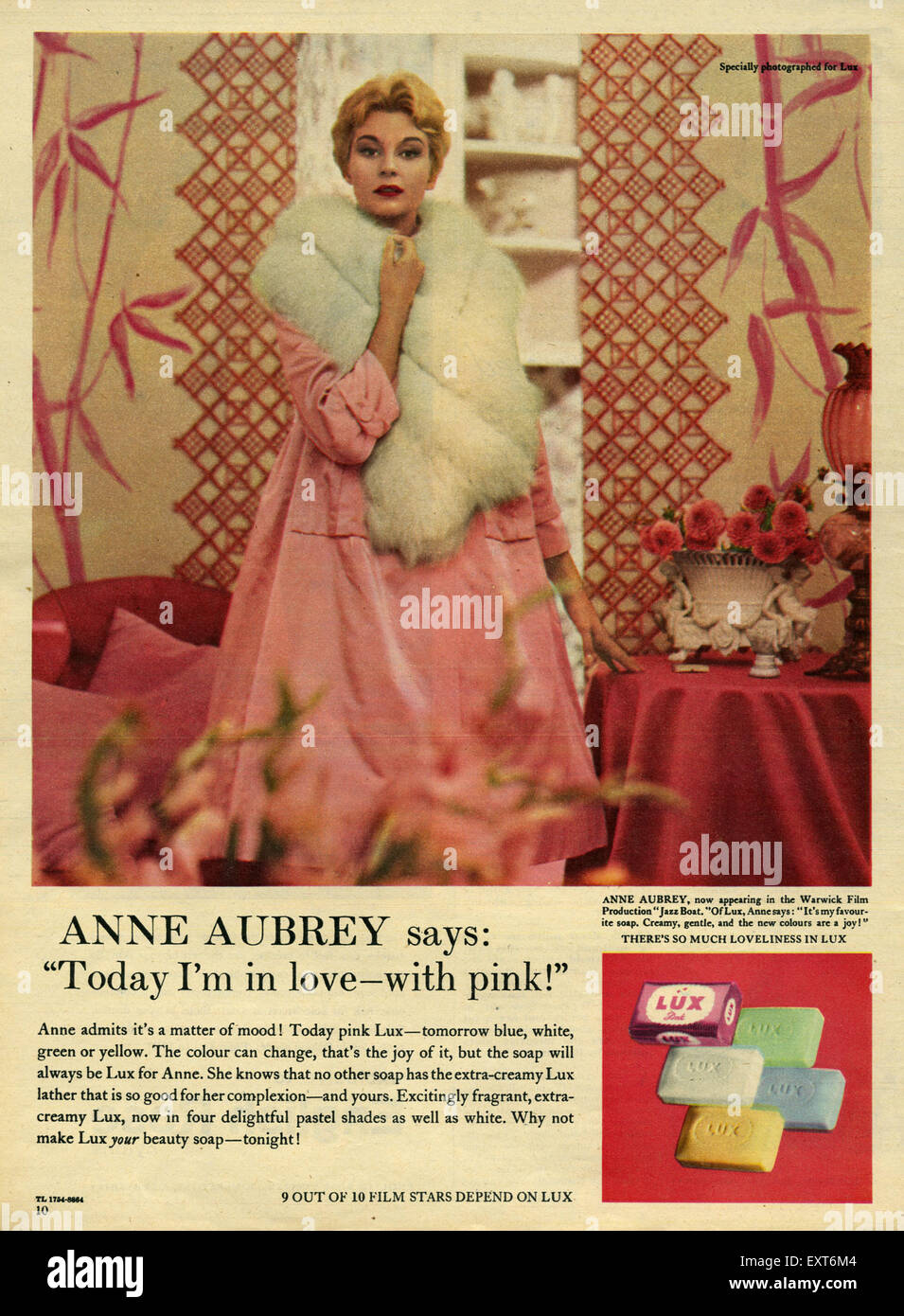 1950s UK Lux Magazine Advert Stock Photo - Alamy