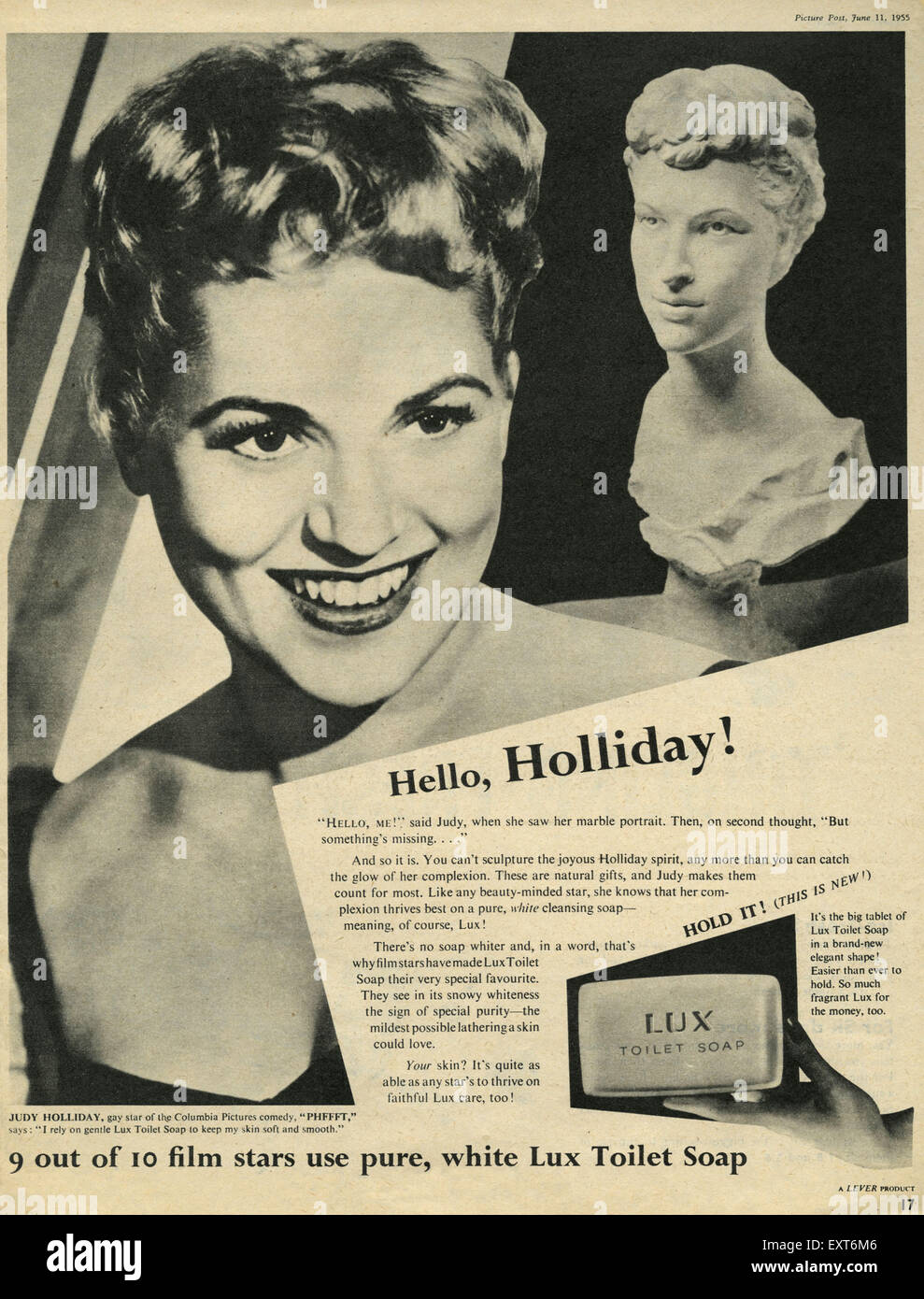 1950s UK Lux Magazine Advert Stock Photo - Alamy