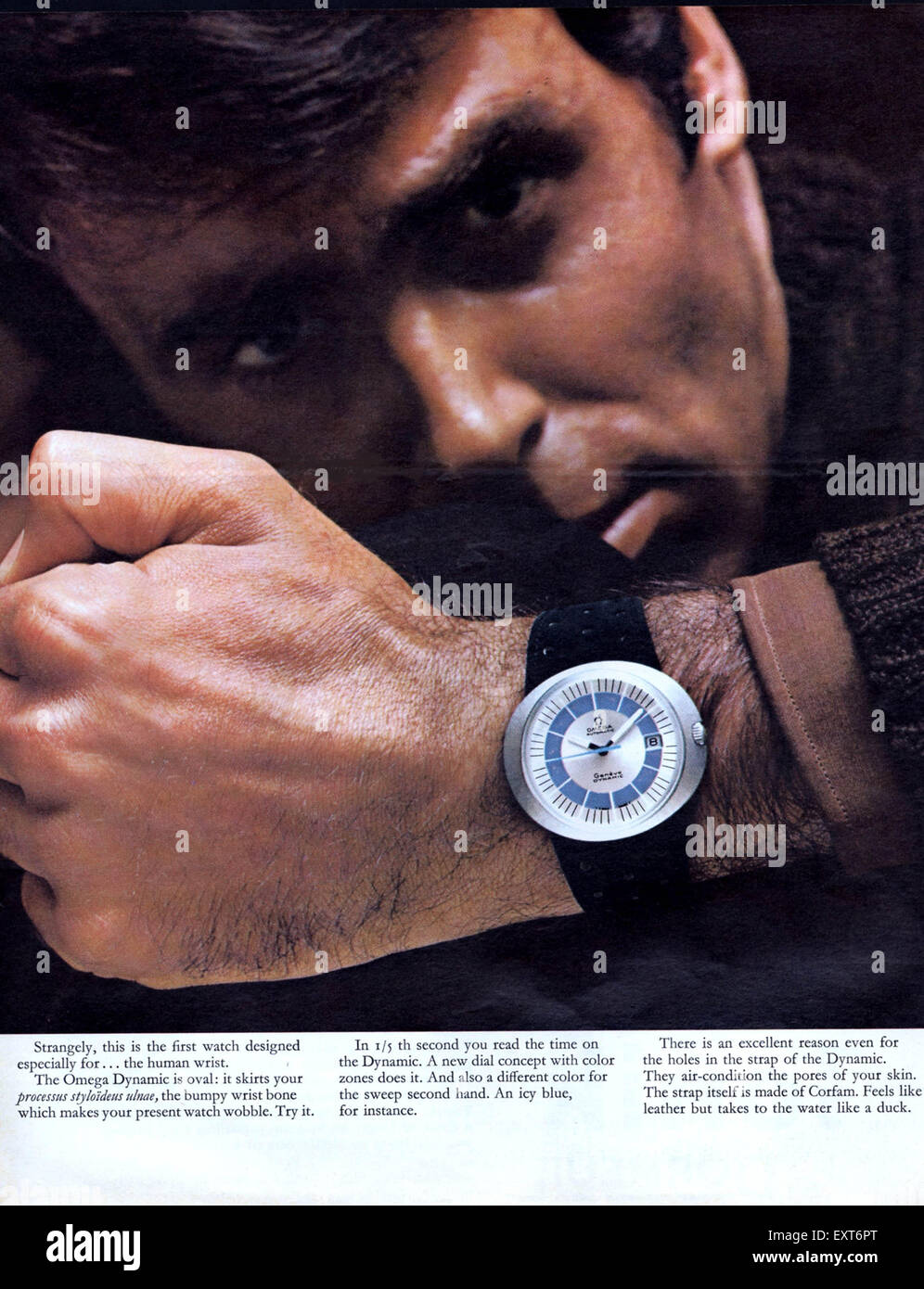 1970s UK Omega Magazine Advert Stock Photo - Alamy