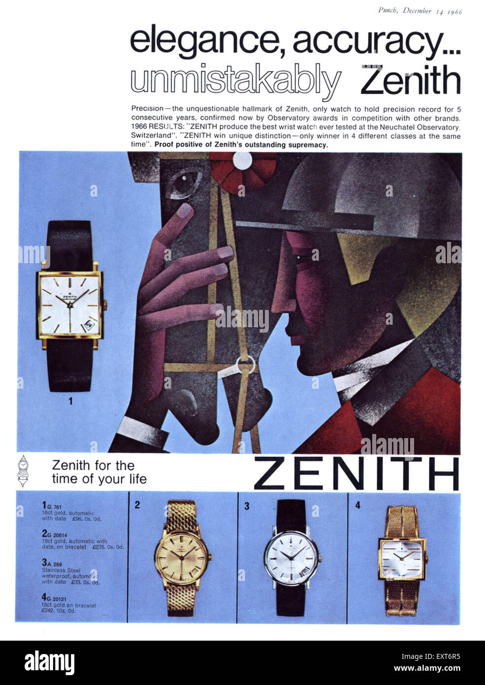 1960s UK Zenith Magazine Advert Stock Photo - Alamy