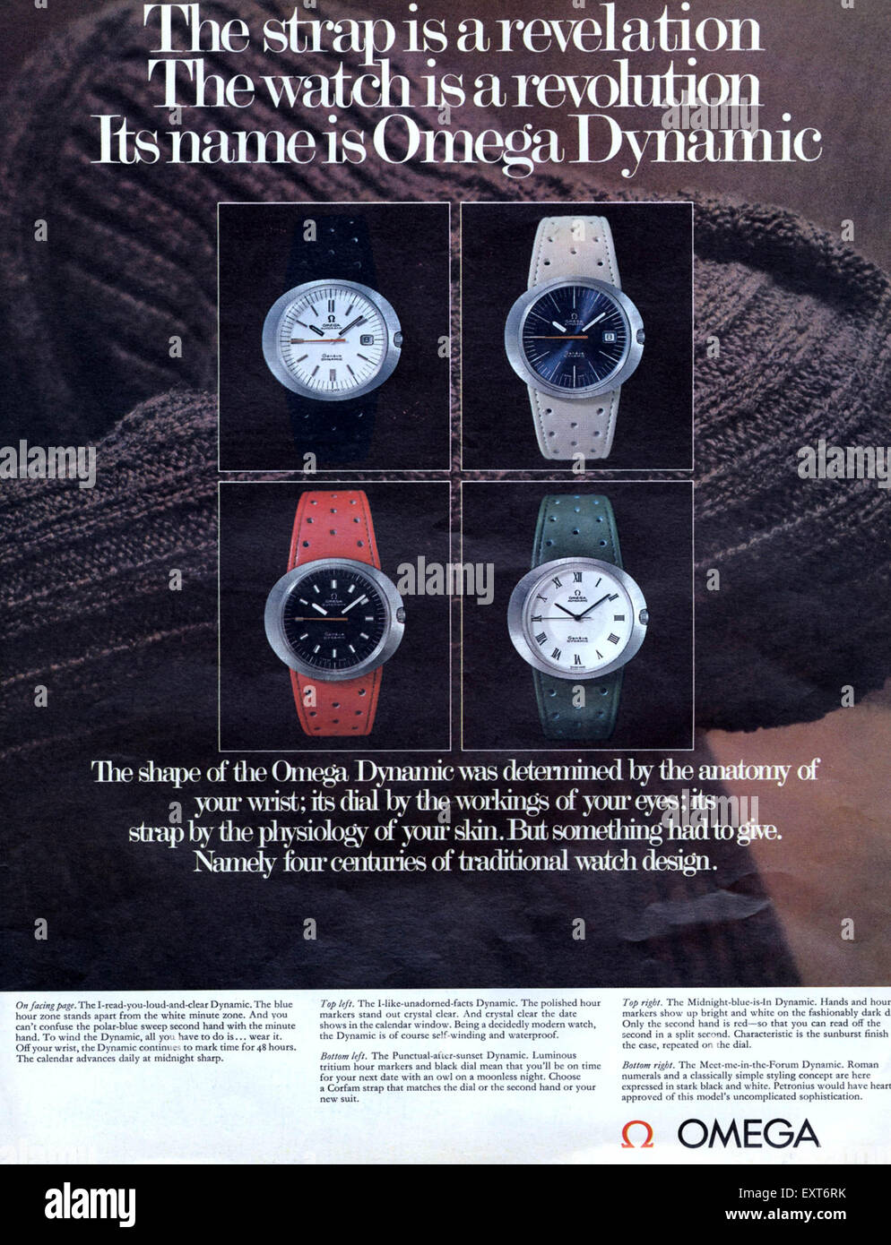1960s UK Omega Magazine Advert Stock Photo - Alamy