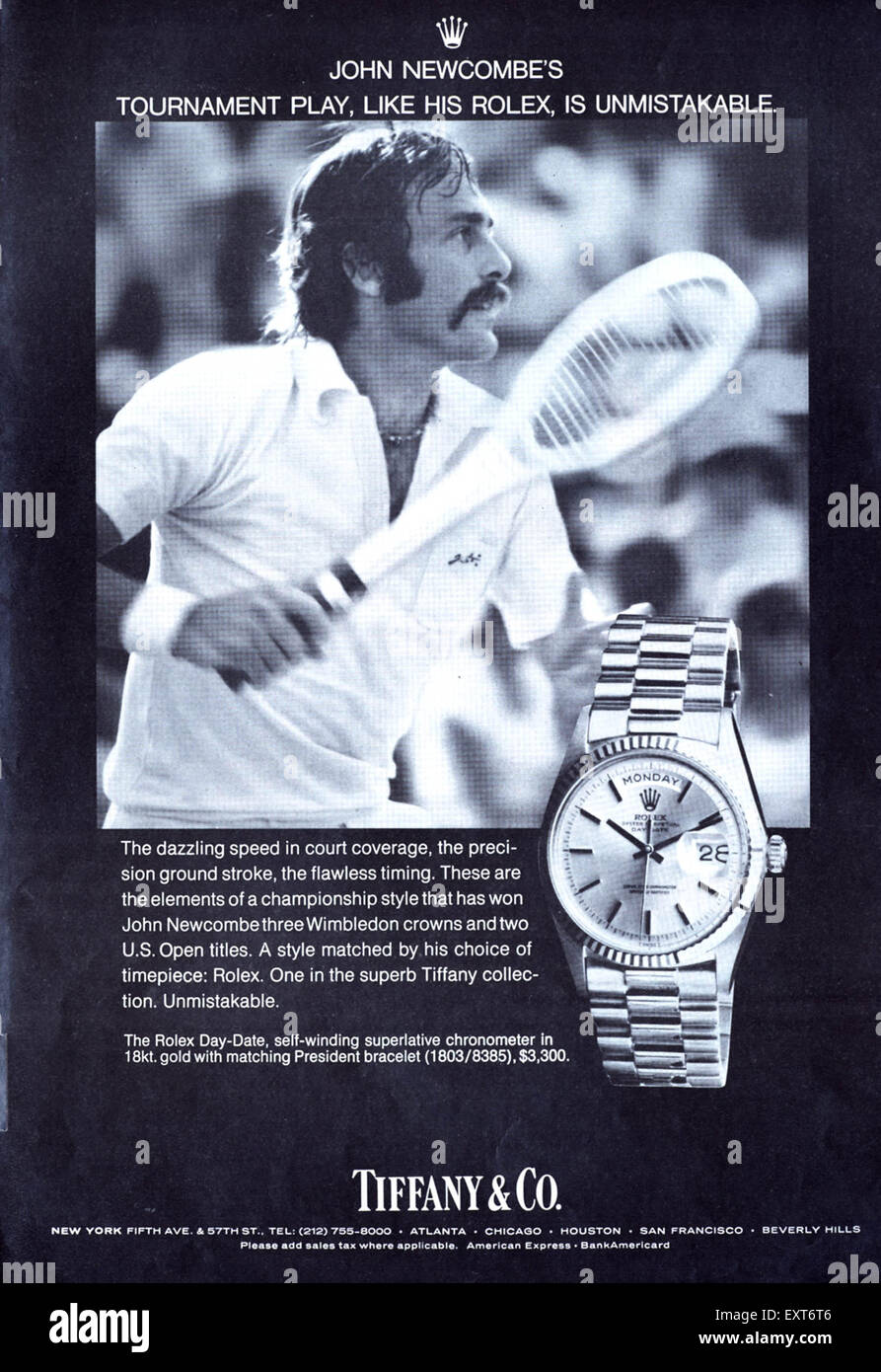 1970s UK Tiffany and Co Magazine Advert Stock Photo - Alamy