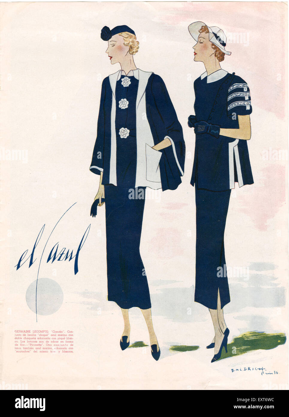 Women's fashion 1936 hi-res stock photography and images - Alamy