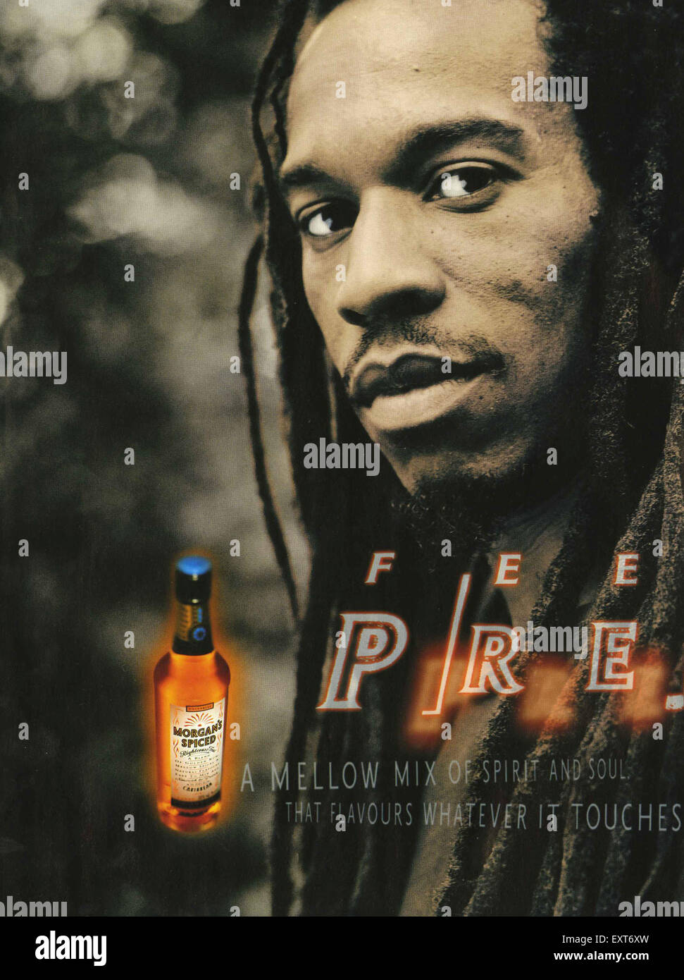 1990s USA Captain Morgan Magazine Advert Stock Photo - Alamy