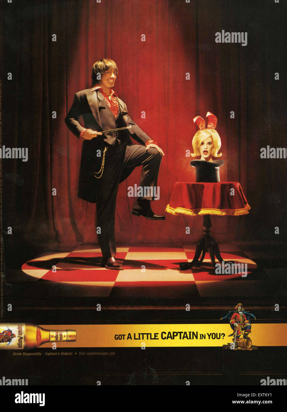 2000s UK Captain Morgan Magazine Advert Stock Photo - Alamy