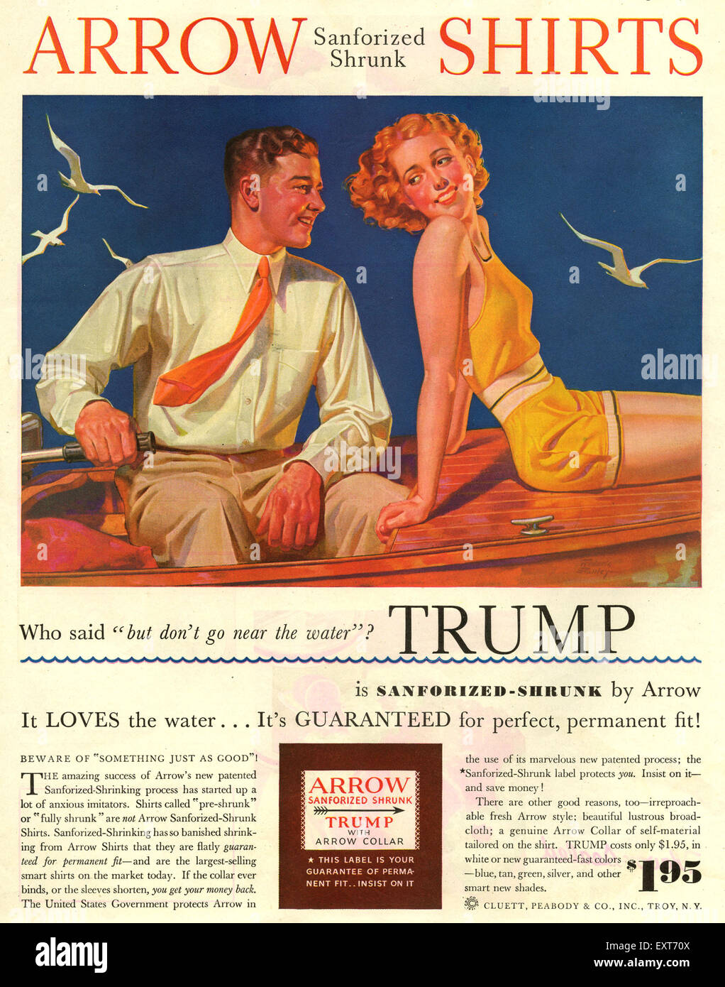 1930s USA Arrow Magazine Advert Stock Photo - Alamy