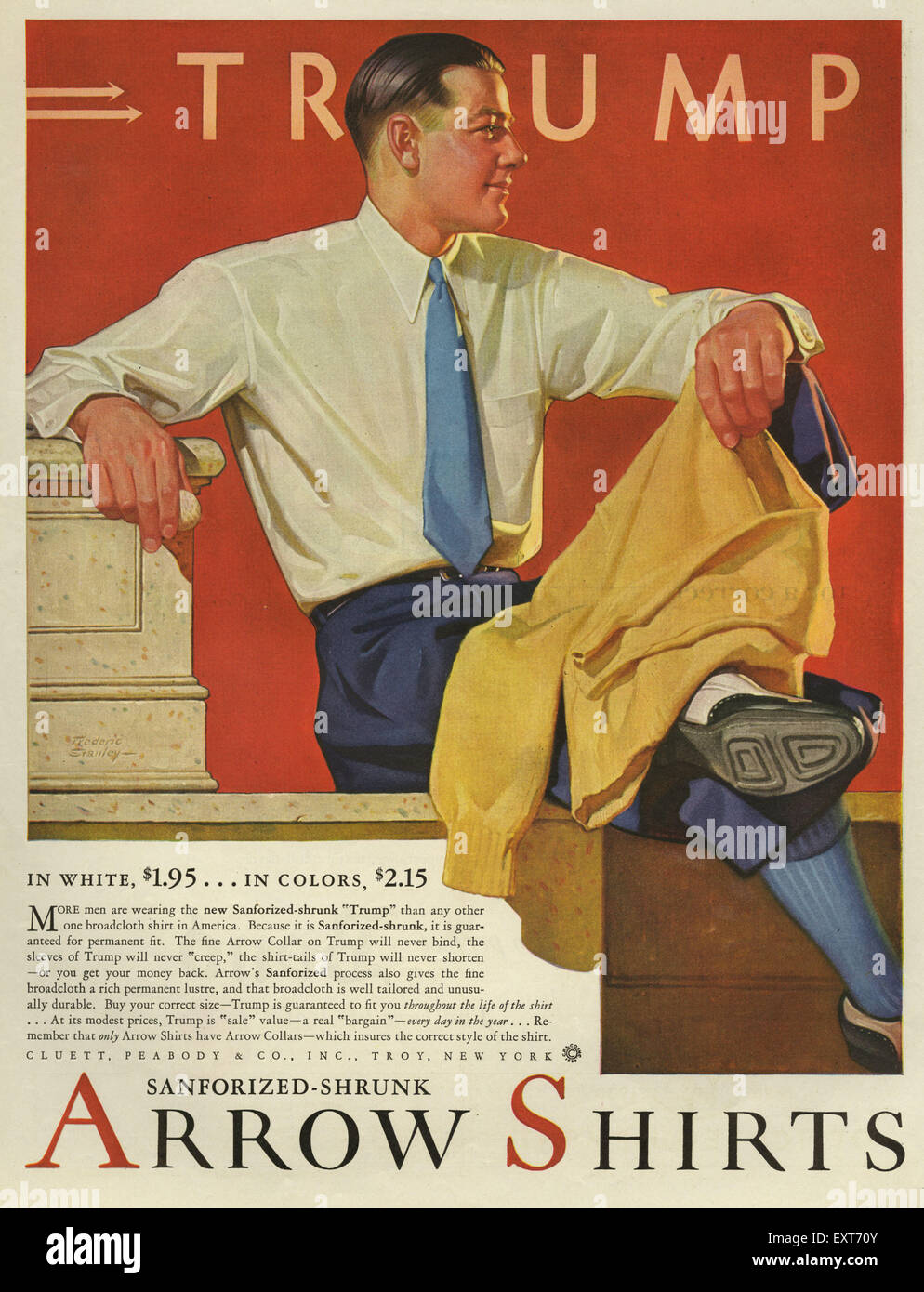 1930s USA Arrow Magazine Advert Stock Photo - Alamy