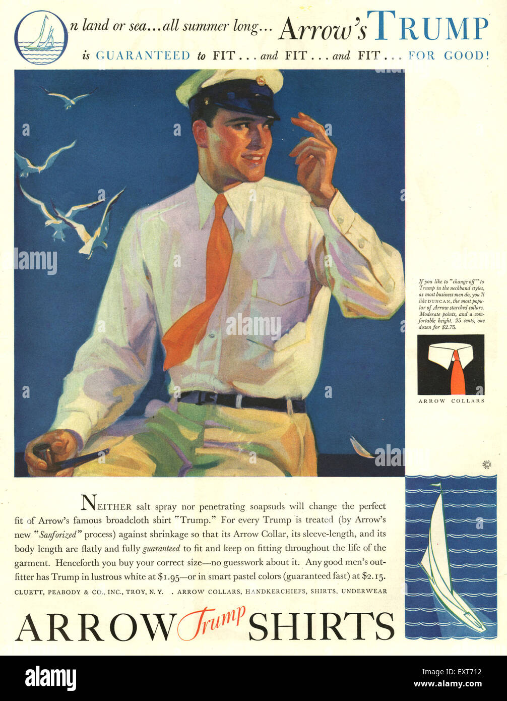 1930s USA Arrow Magazine Advert Stock Photo - Alamy