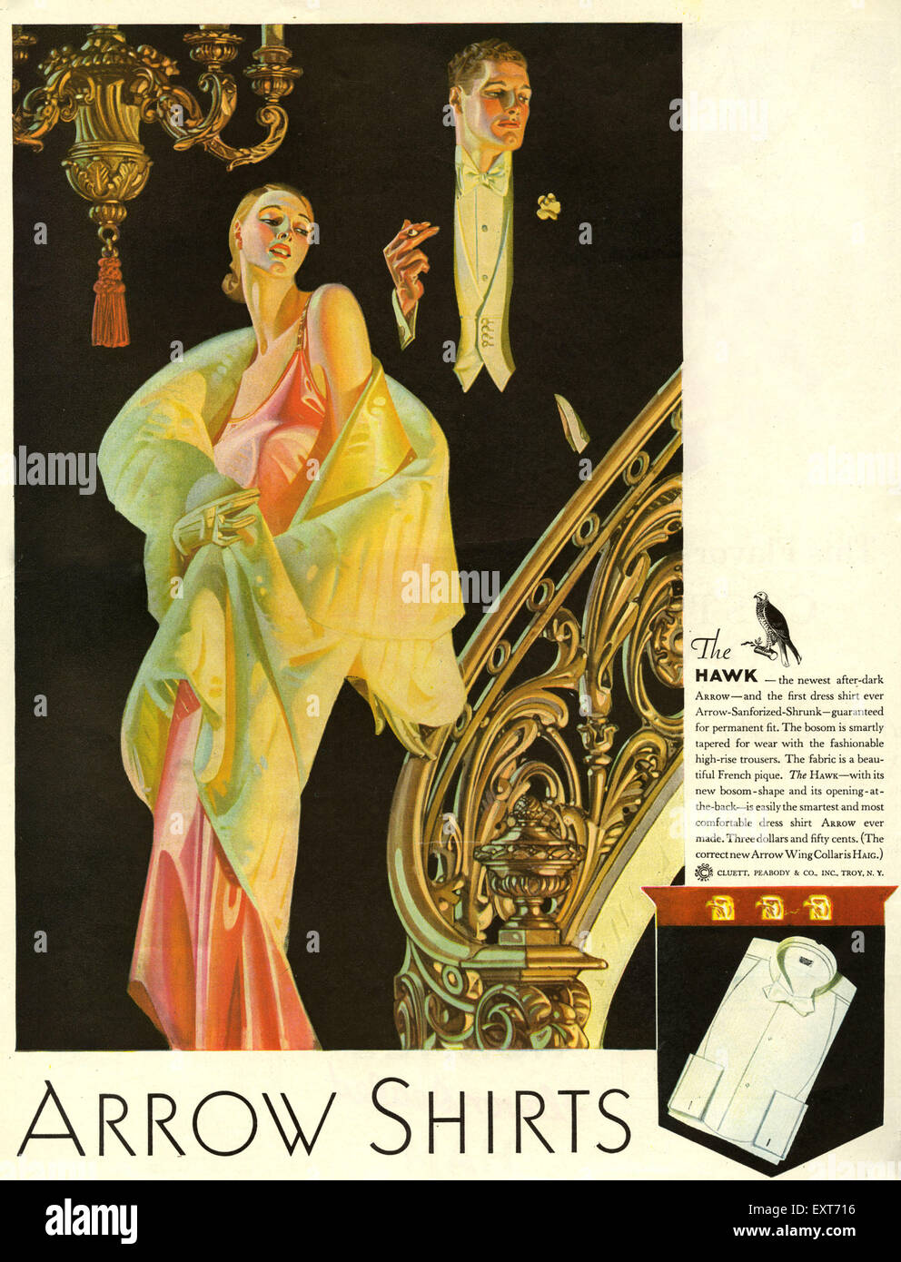 1930s USA Arrow Magazine Advert Stock Photo - Alamy
