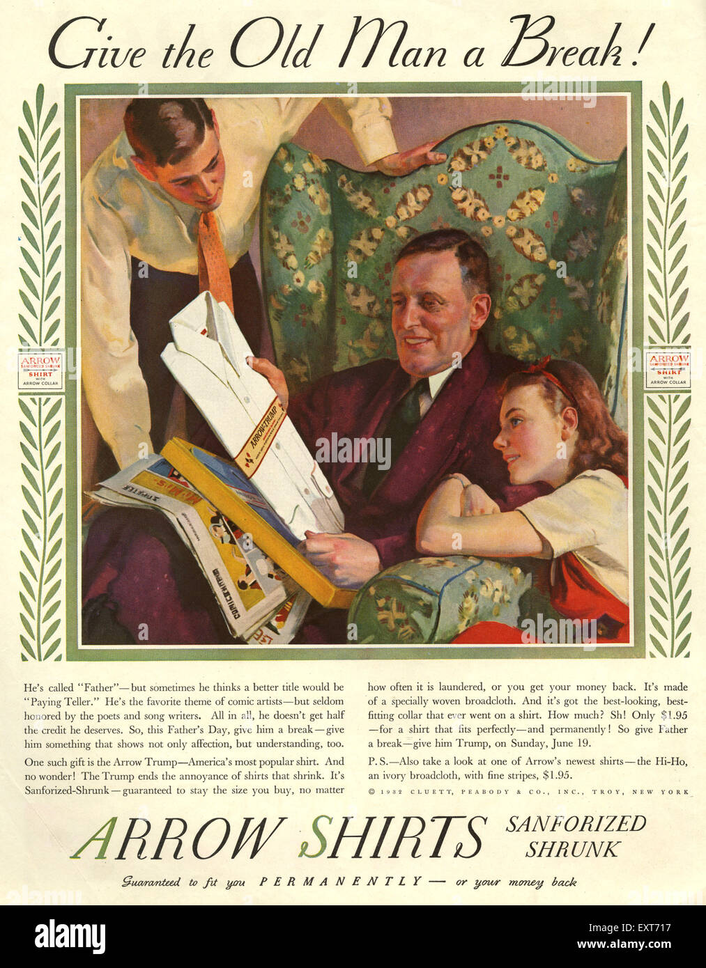 1930s USA Arrow Magazine Advert Stock Photo - Alamy