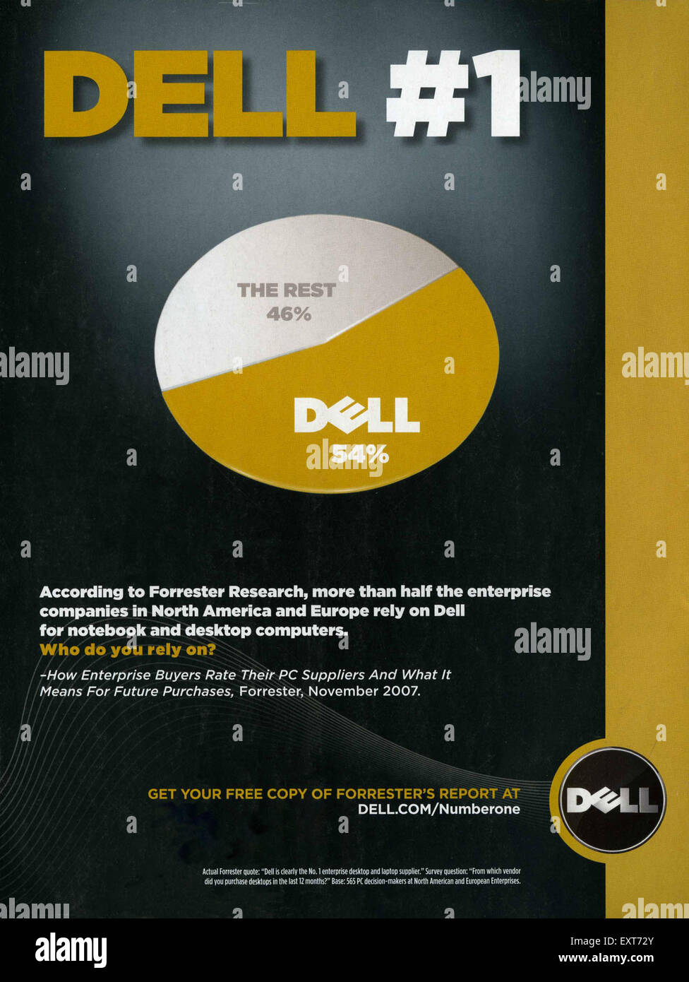 2000s UK Dell Magazine Advert Stock Photo - Alamy