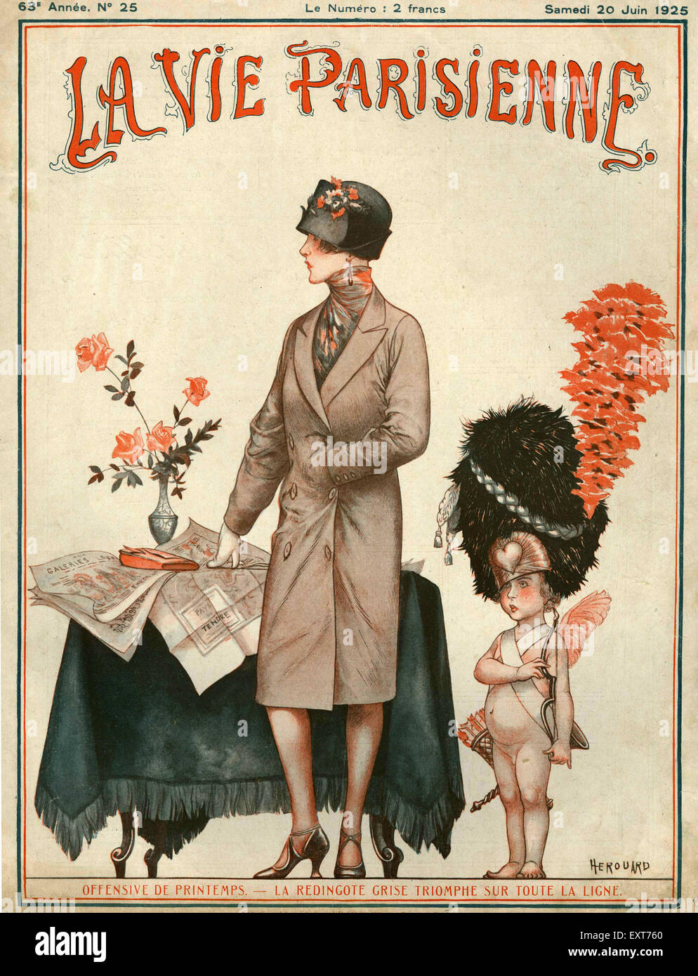 1920s France La Vie Parisienne Magazine Cover Stock Photo - Alamy