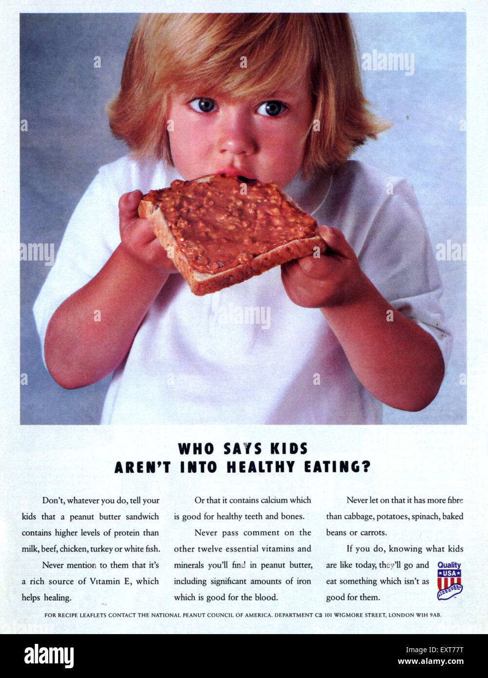 1980s UK peanuts Magazine Advert Stock Photo - Alamy