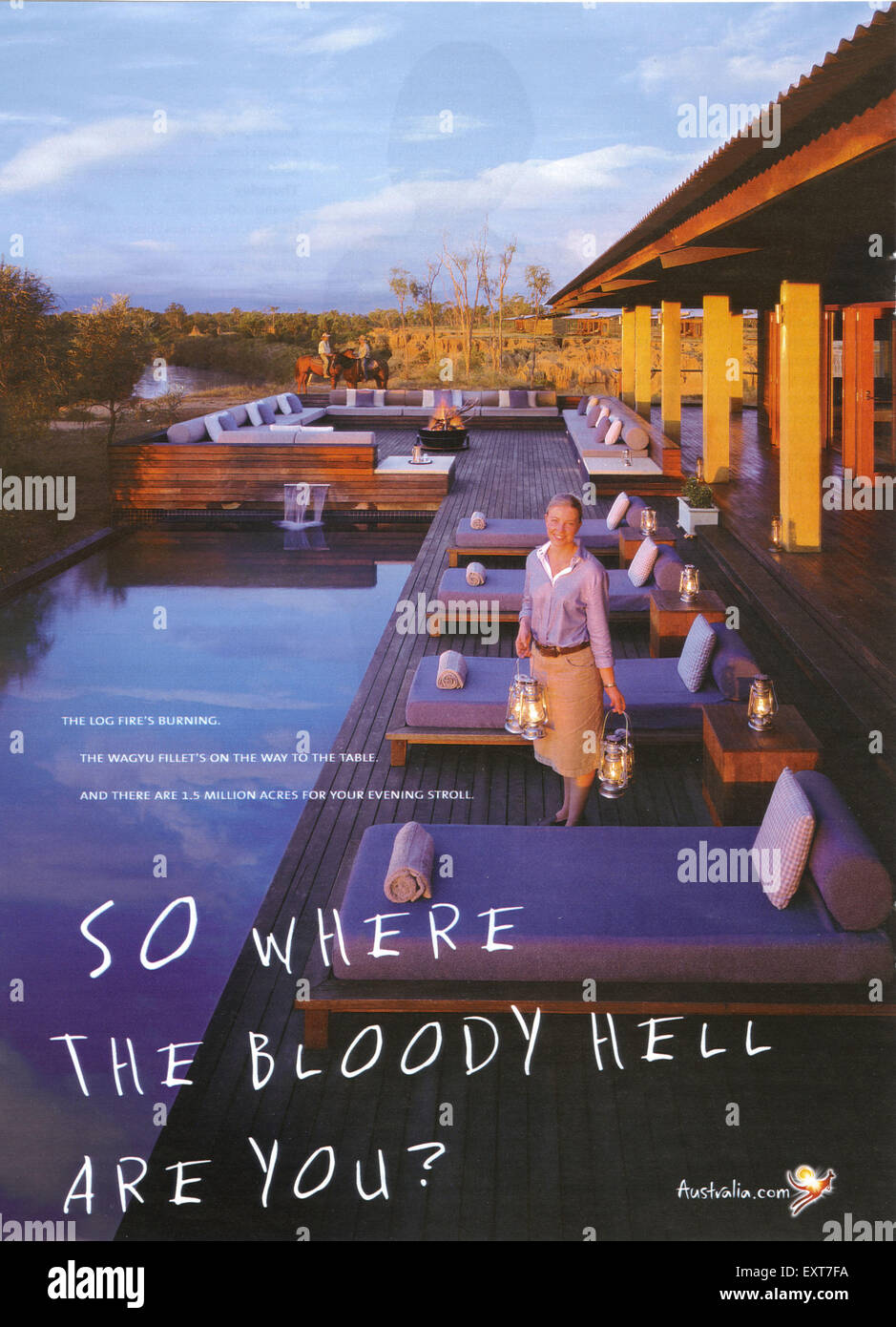 2000s UK Australian Tourist Board Magazine Advert Stock Photo - Alamy