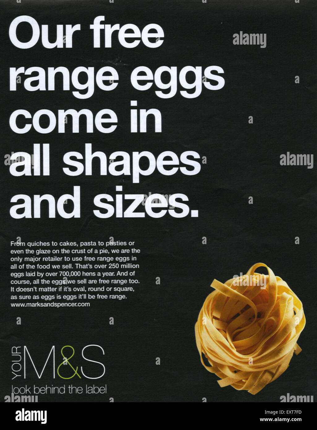 2000s UK Marks and Spencer MandS Magazine Advert Stock Photo - Alamy