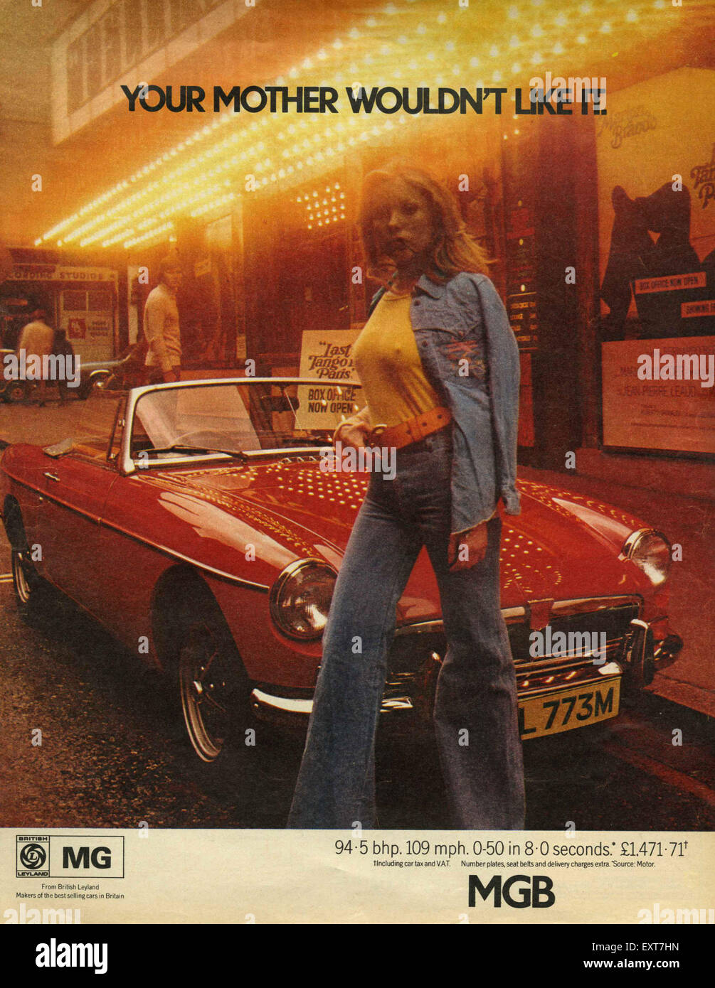 1970s UK MGB GT Magazine Advert Stock Photo - Alamy