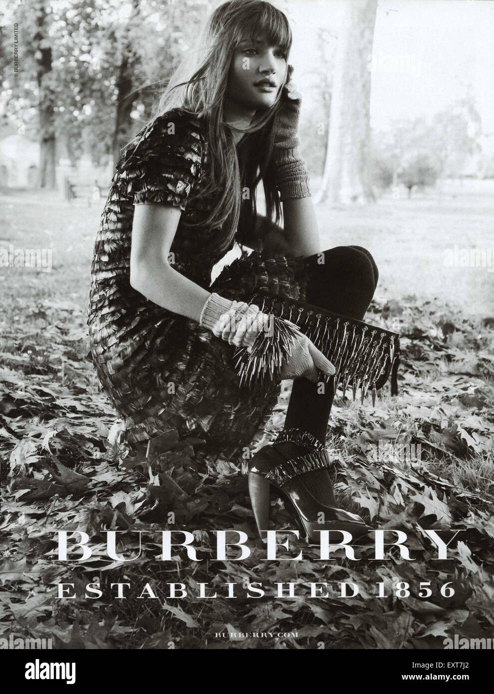 2000s UK Burberry Magazine Advert Stock Photo - Alamy