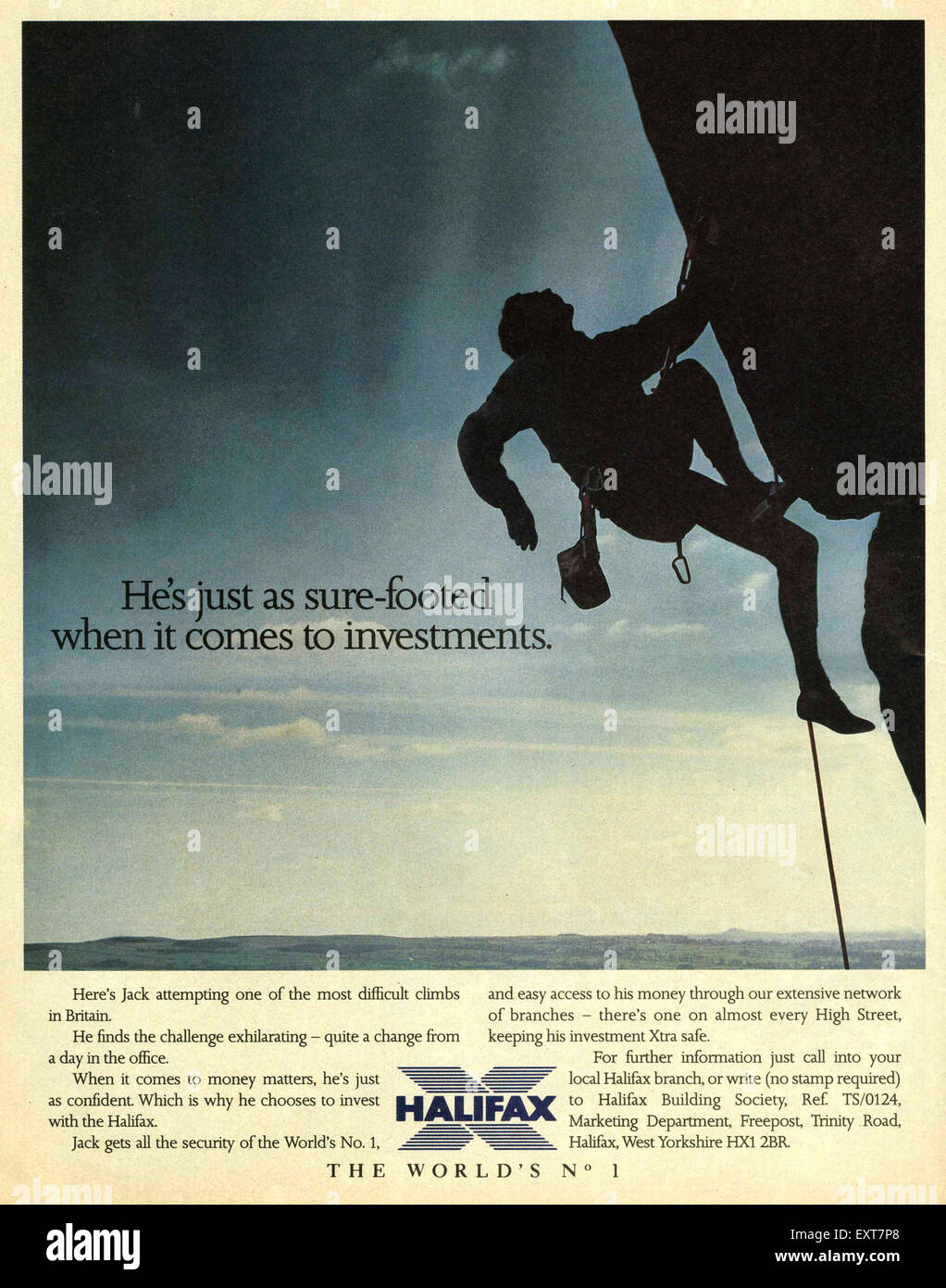 1980s UK Halifax Magazine Advert Stock Photo - Alamy