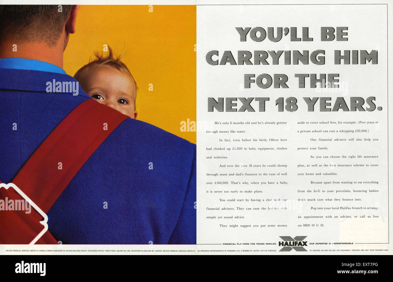 1990s UK Halifax Magazine Advert Stock Photo - Alamy