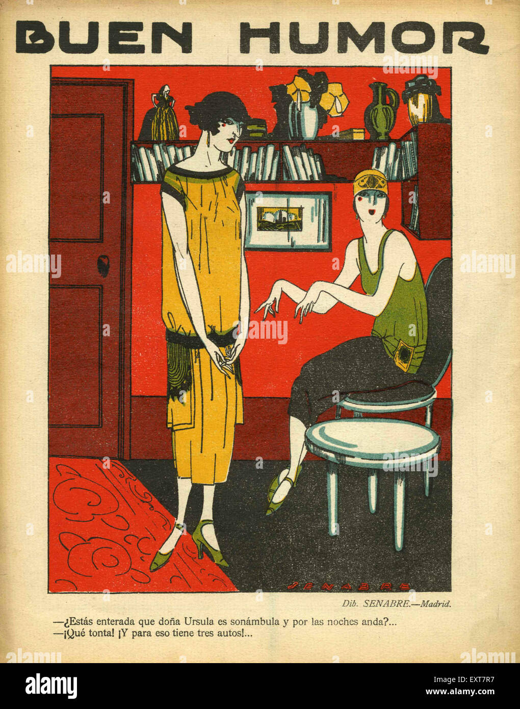 1920s Spain Buen Humor Magazine Cover Stock Photo - Alamy