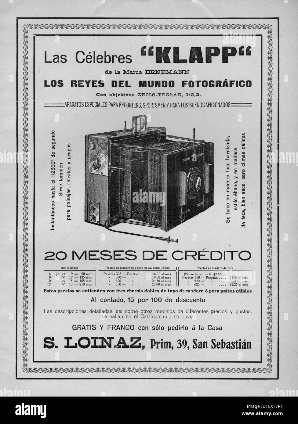 1910s cameras Black and White Stock Photos & Images - Alamy