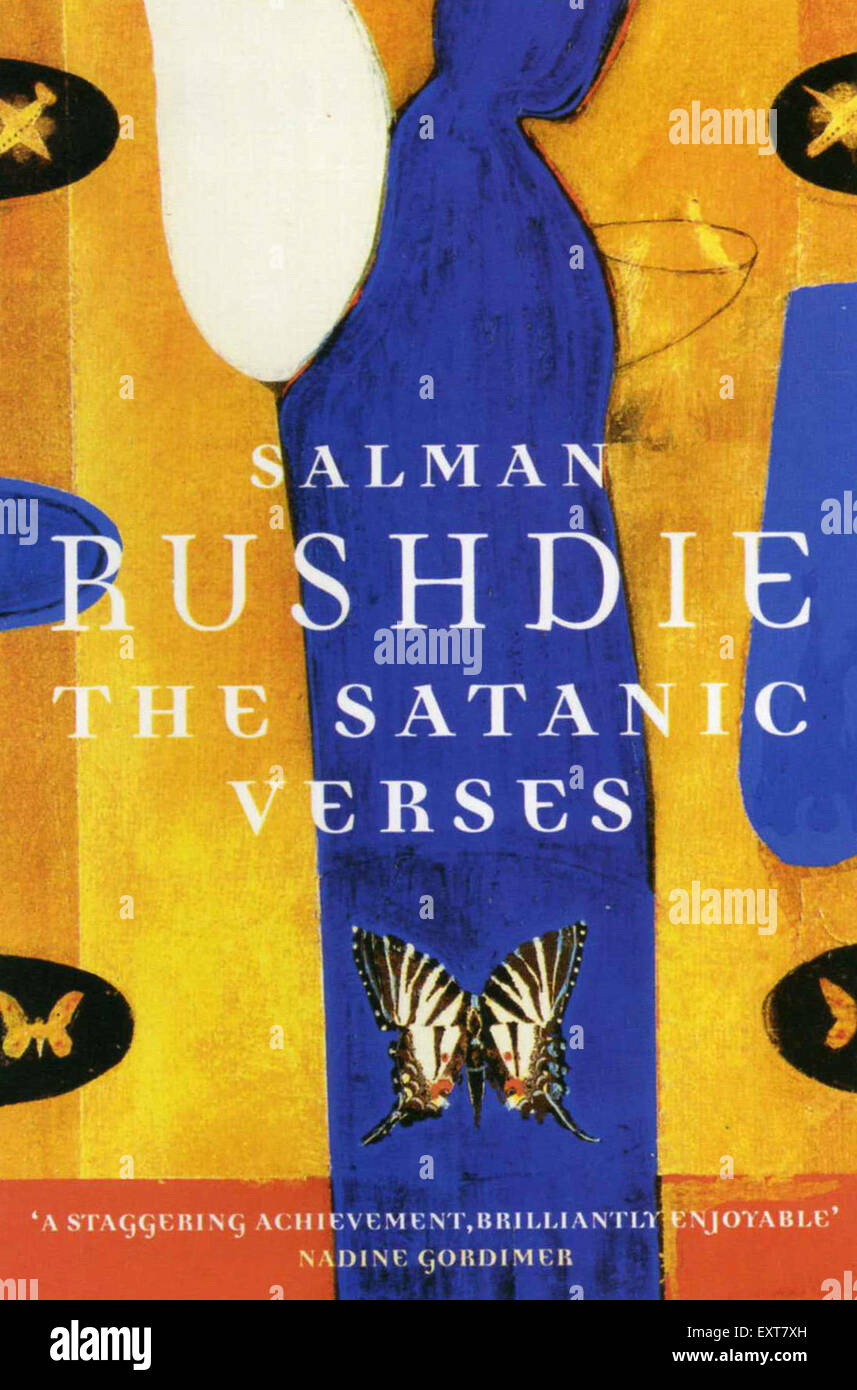 1980s UK The Satanic Verses Book Cover Stock Photo - Alamy