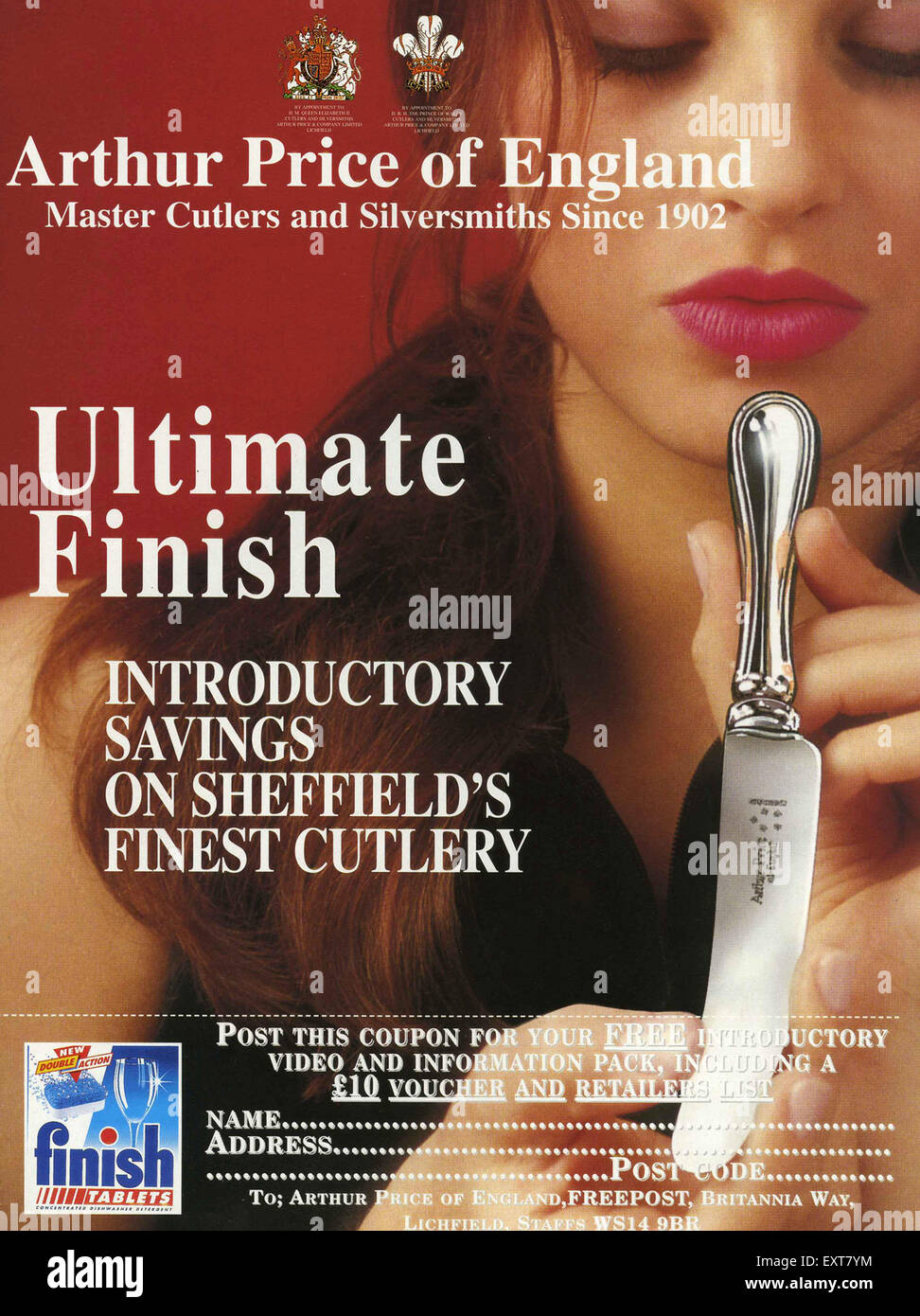 1990s UK Finish Magazine Advert Stock Photo - Alamy