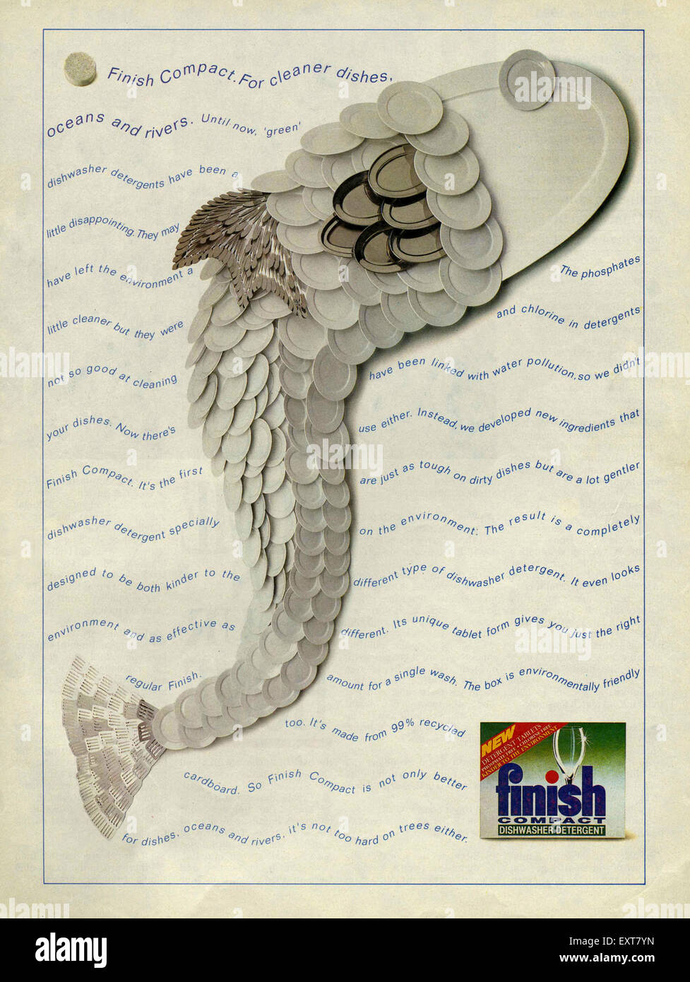 1990s UK Finish Magazine Advert Stock Photo - Alamy