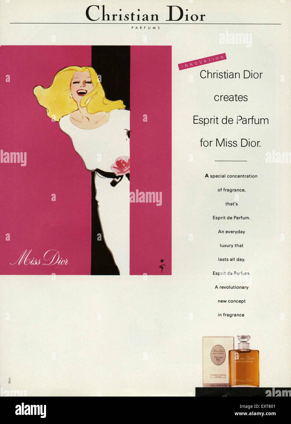 1970s UK Christian Dior Magazine Advert Stock Photo - Alamy