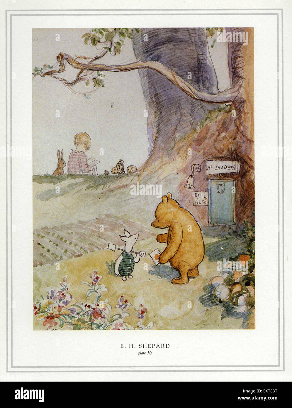 UK E H Shepard Book Plate Stock Photo - Alamy