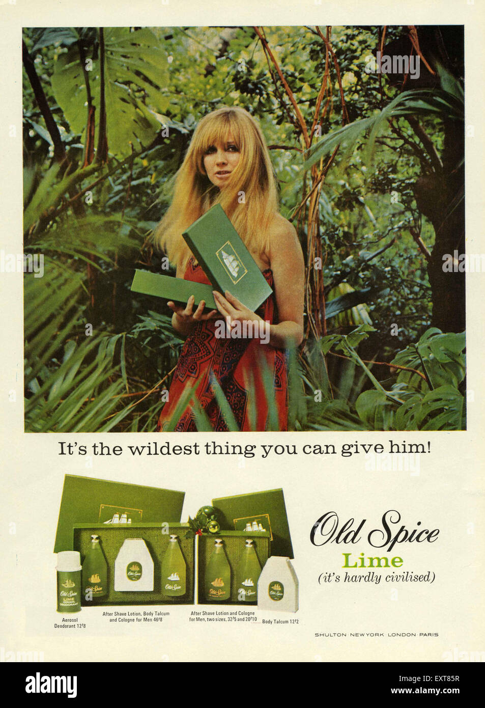 1960s UK Old Spice Magazine Advert Stock Photo - Alamy