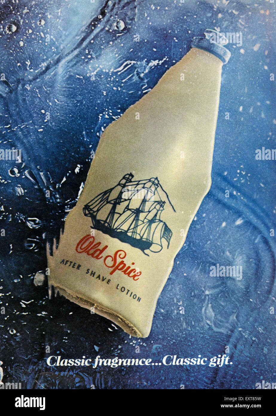 1970s UK Old Spice Magazine Advert Stock Photo - Alamy