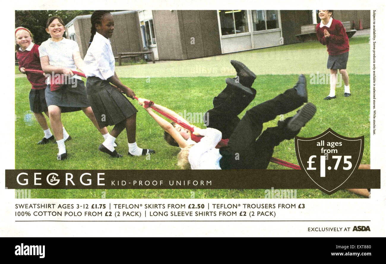 2000s UK Asda Newspaper Advert Stock Photo - Alamy