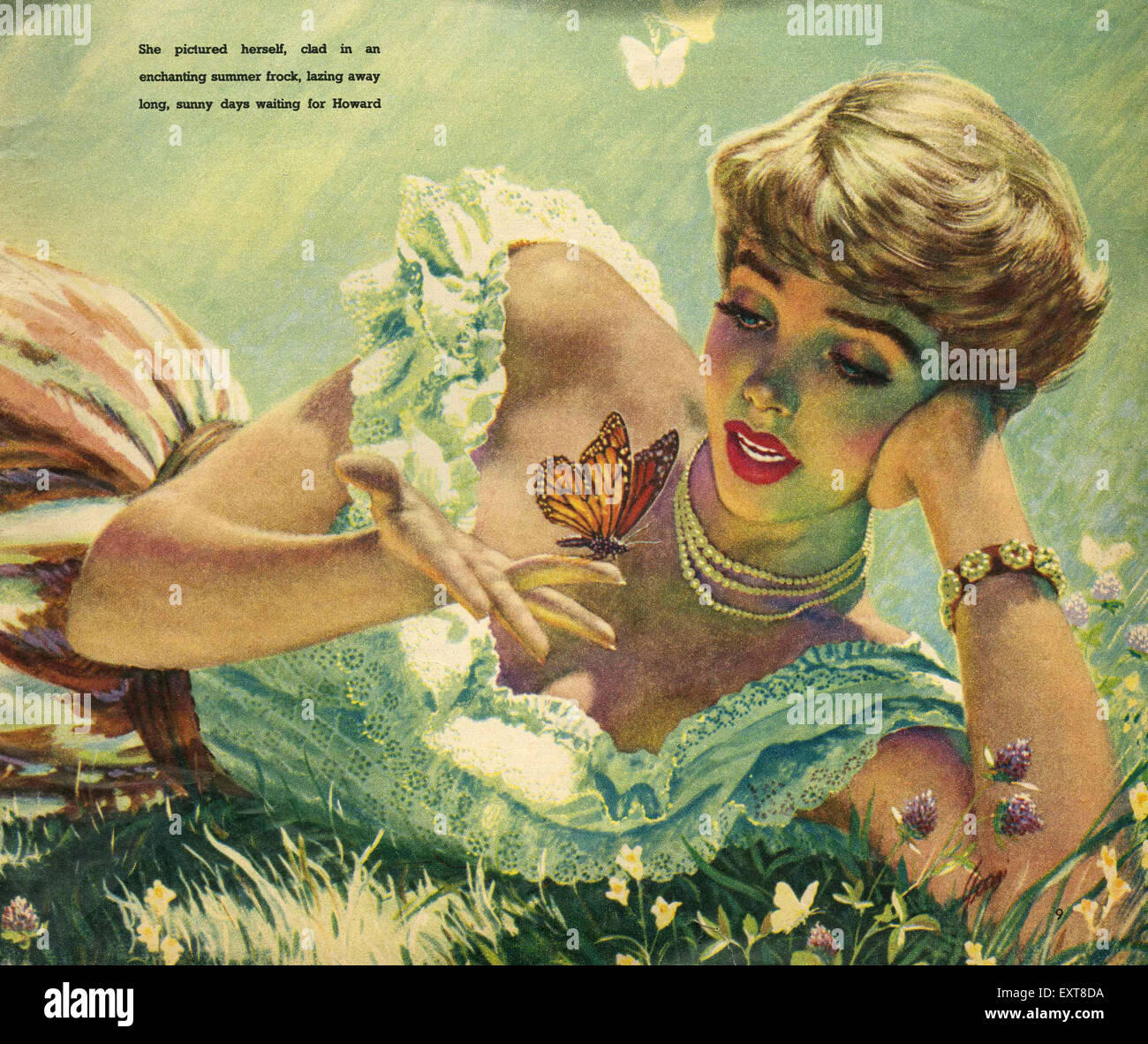 1950s UK Butterflies Butterfly Magazine Plate Stock Photo - Alamy