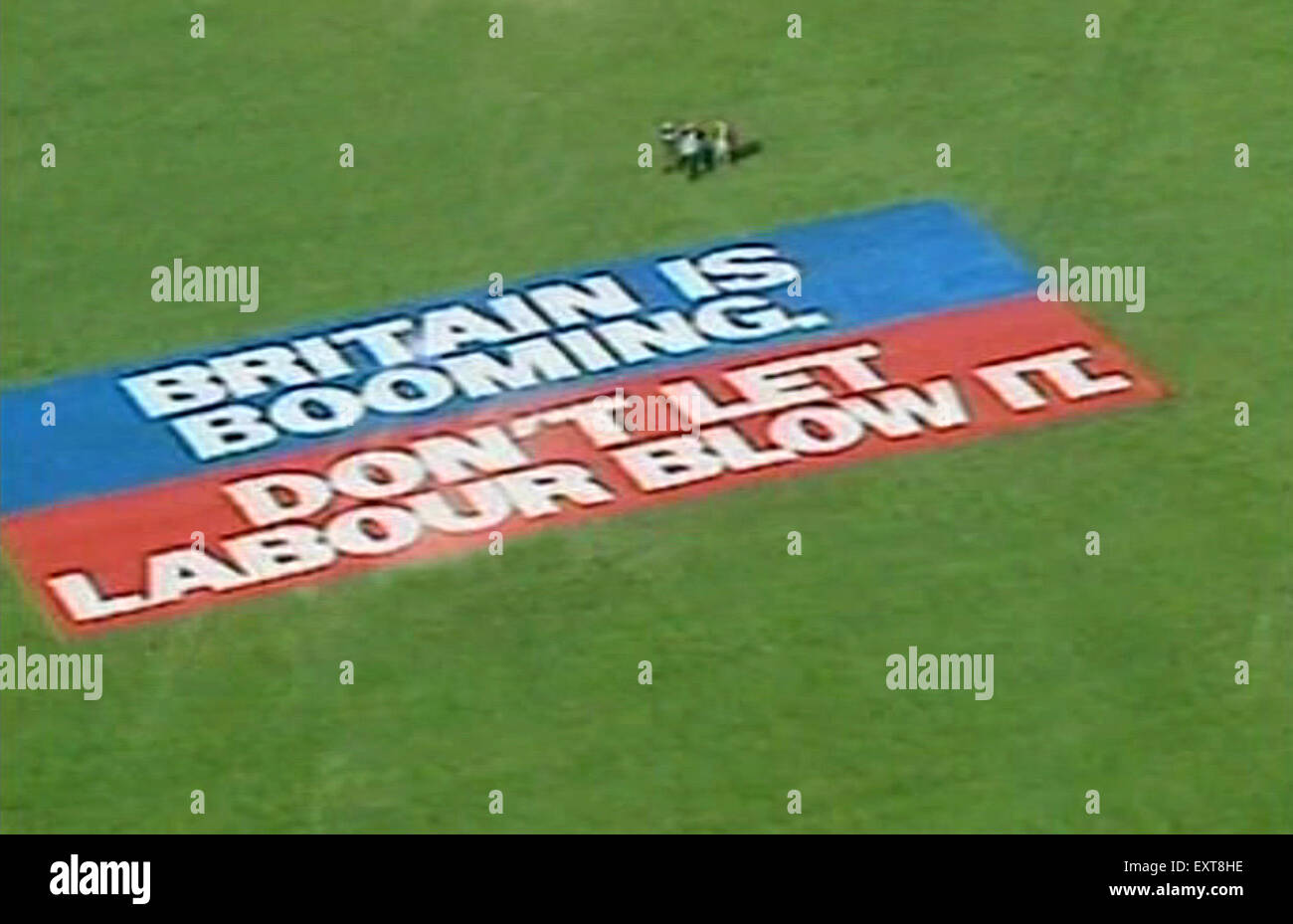 UK The Conservative Party TV Advert (Grab Stock Photo - Alamy