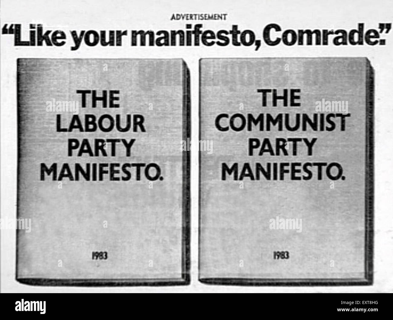 UK The Conservative Party TV Advert (Grab Stock Photo - Alamy