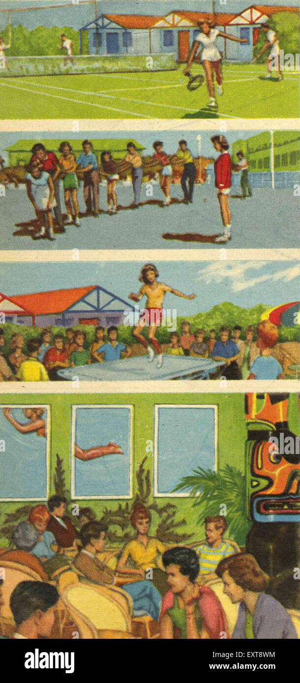 1950s UK Butlin's Magazine Advert (detail Stock Photo - Alamy