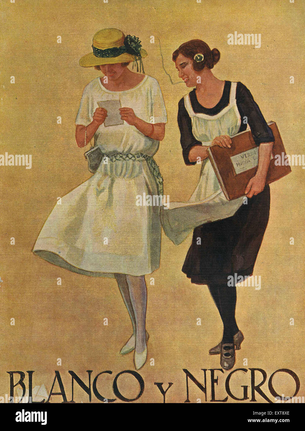 1920s Spain Blanco y Negro Magazine Cover Stock Photo - Alamy