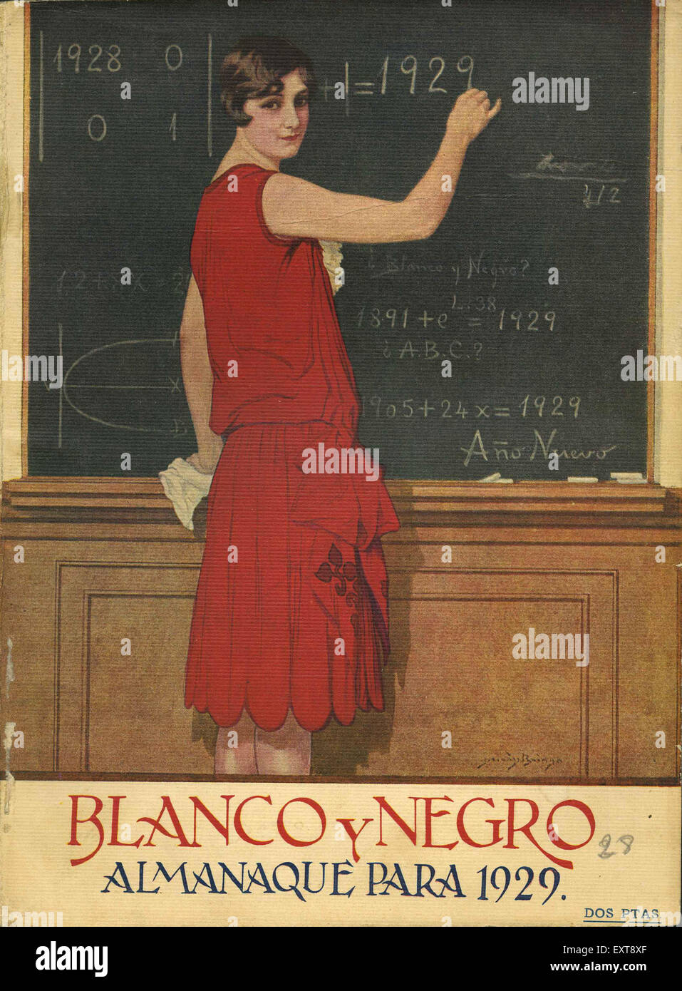 1920s Spain Blanco y Negro Magazine Cover Stock Photo - Alamy