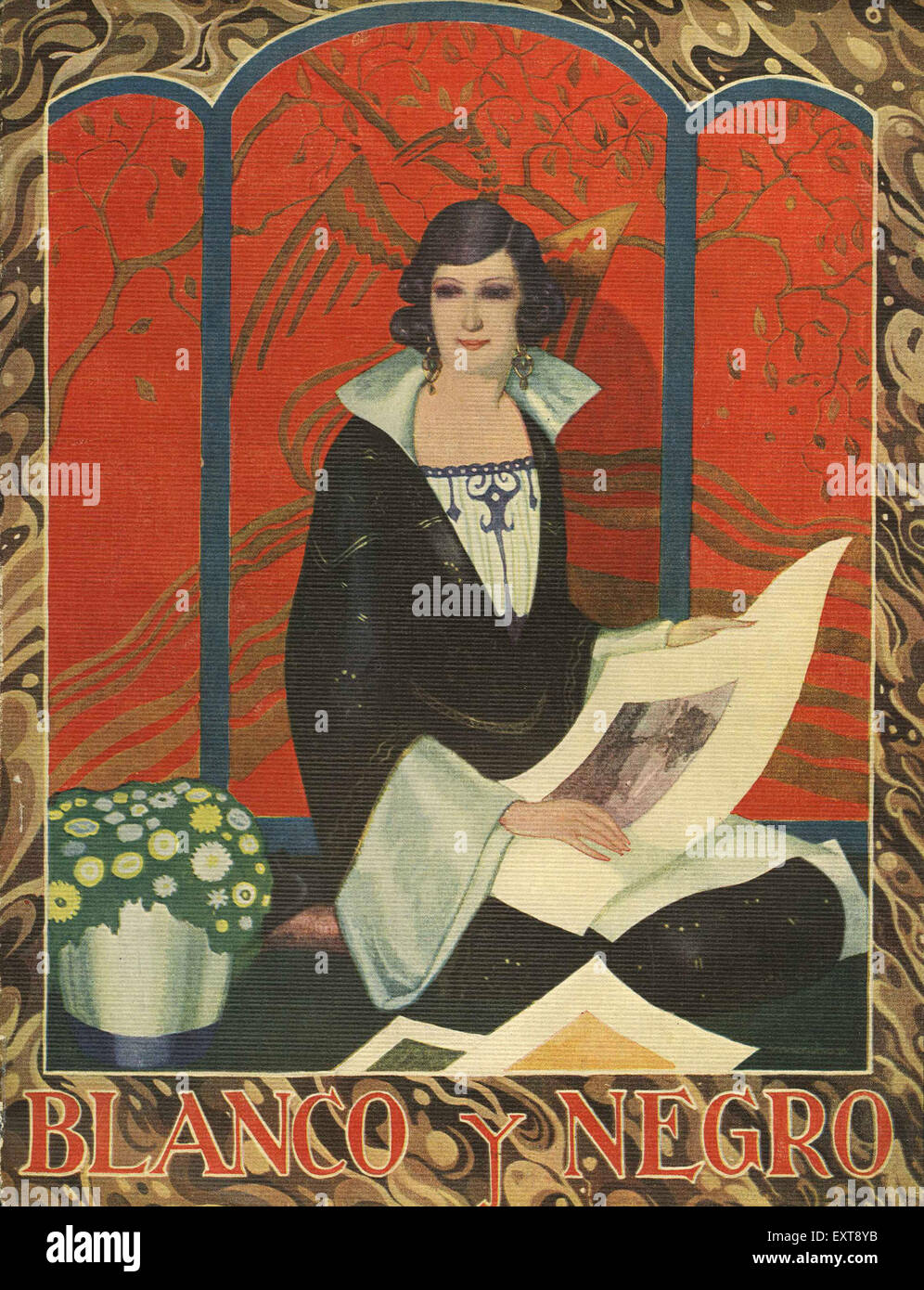 1920s Spain Blanco y Negro Magazine Cover Stock Photo - Alamy