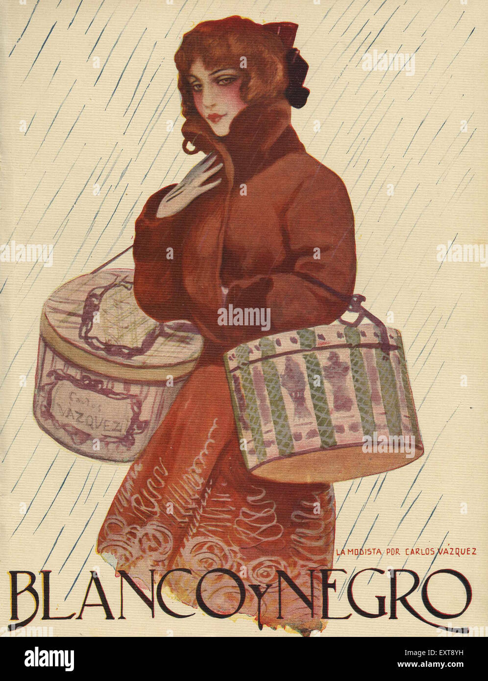 1920s Spain Blanco y Negro Magazine Cover Stock Photo - Alamy