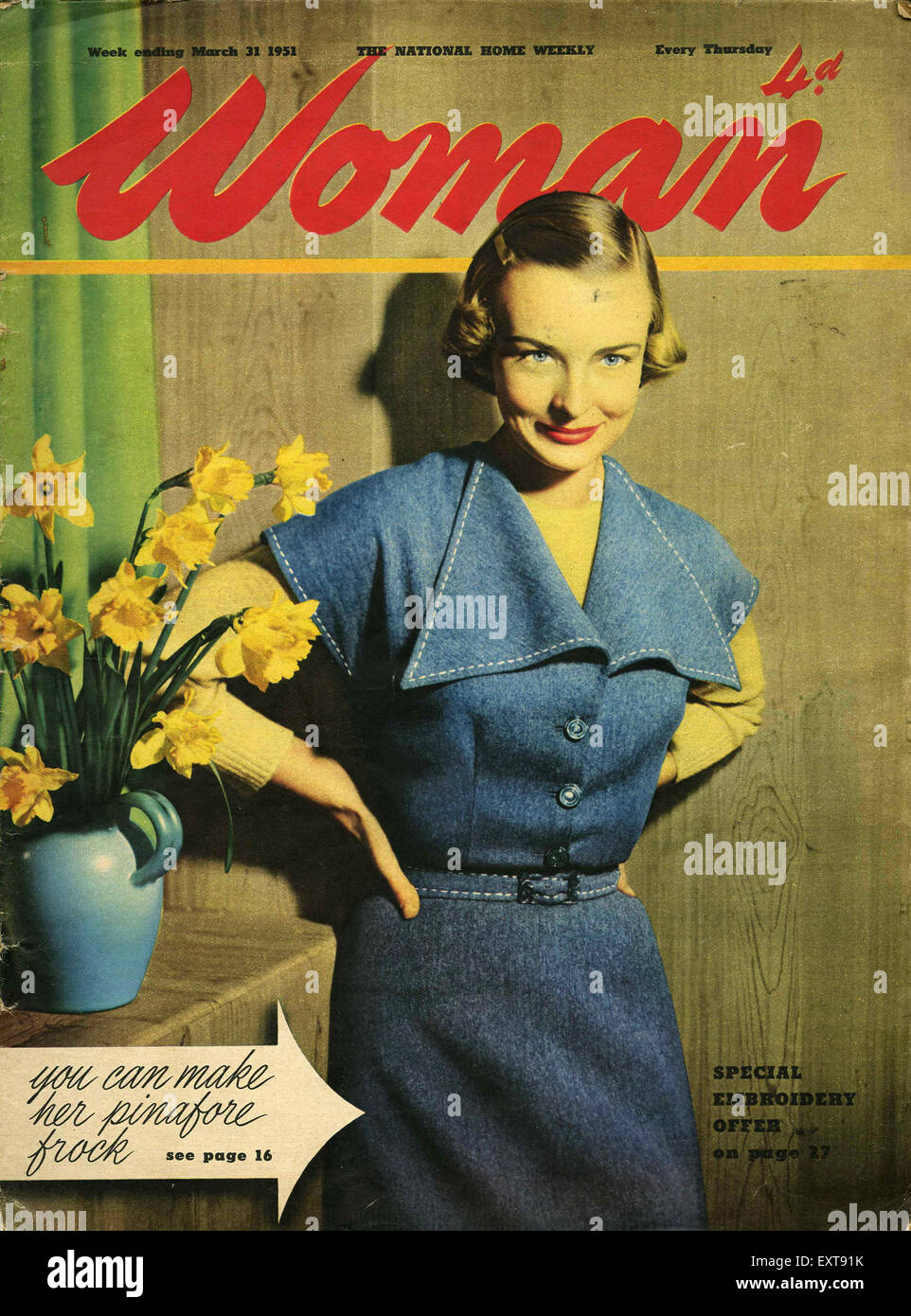 1950s uk woman magazine cover hi-res stock photography and images - Alamy