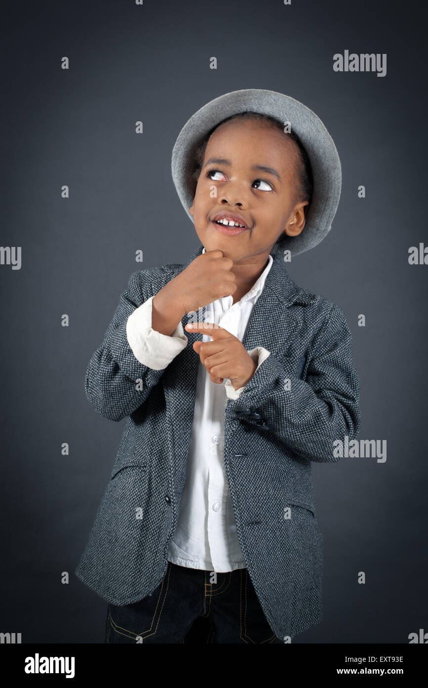 Handsome boy doing different expressions in different sets of clothes ...