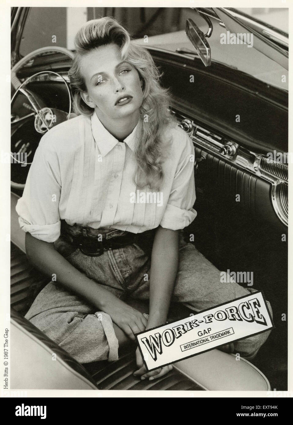1980s USA Gap Magazine Advert Stock Photo Alamy