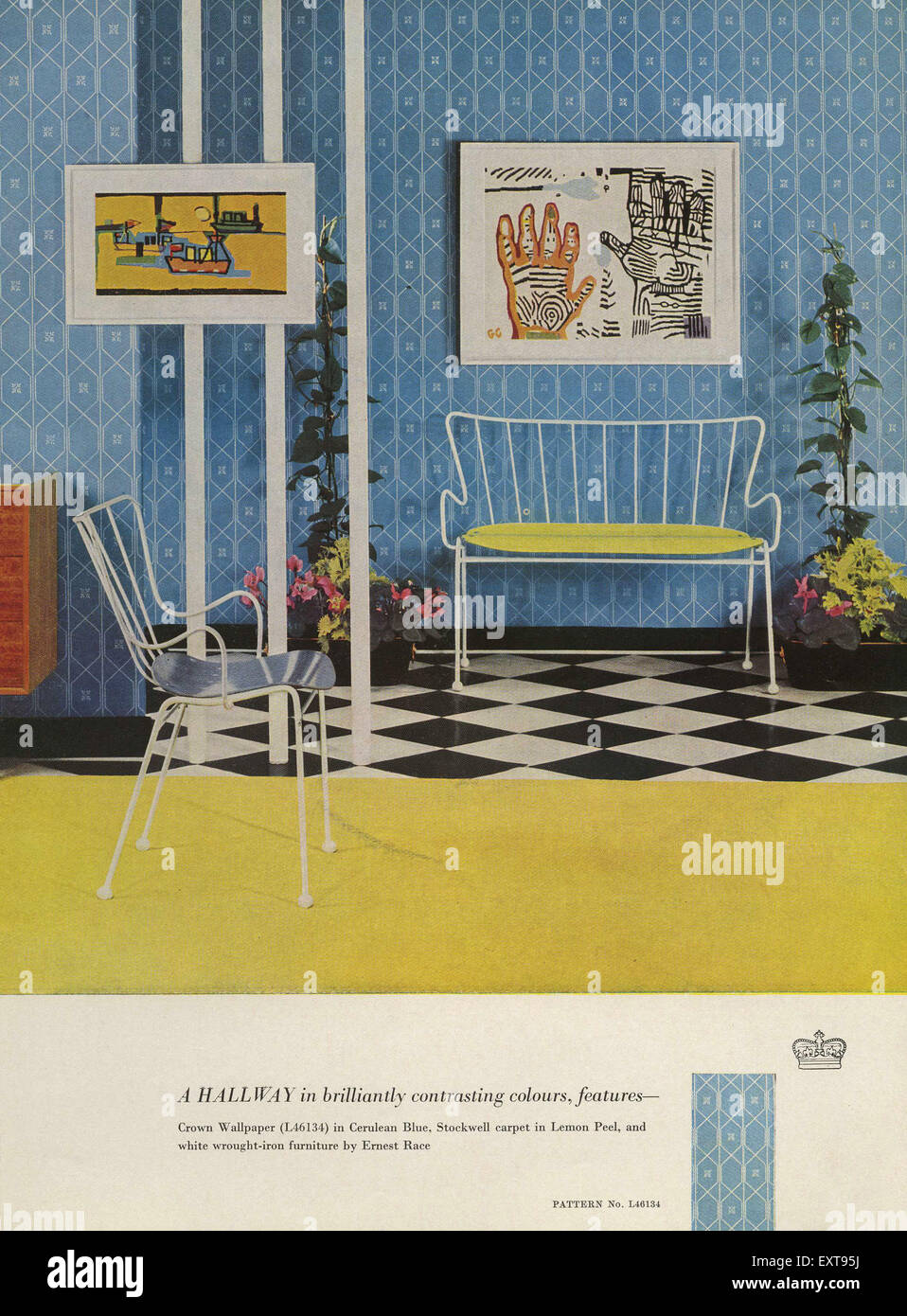 1950s UK Crown Magazine Advert Stock Photo - Alamy