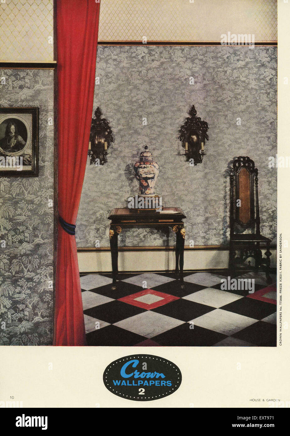 1950s UK Crown Magazine Advert Stock Photo - Alamy